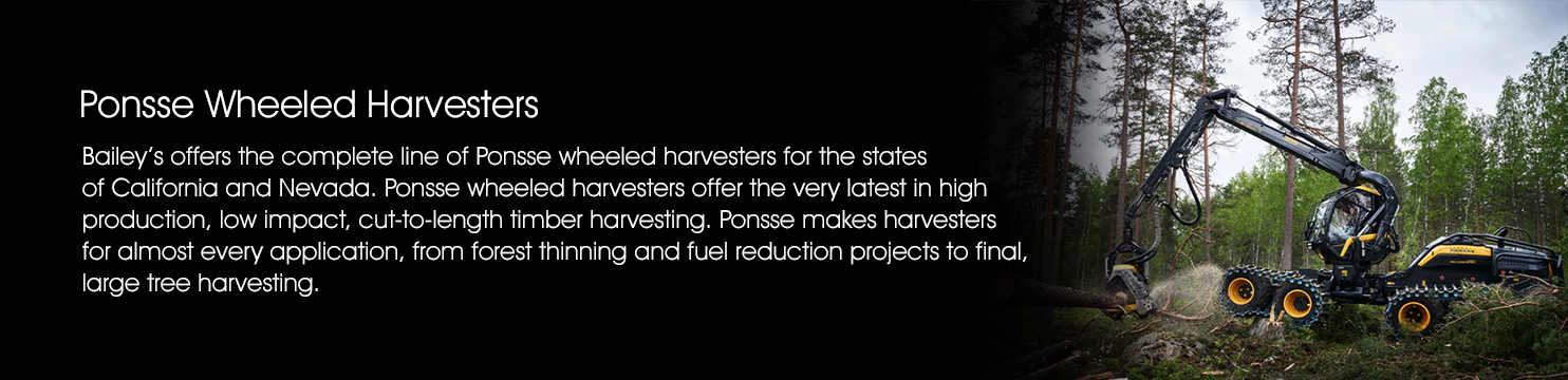 Ponsse Wheeled Harvesters - Timber Harvesters & Forwarders - Industrial ...