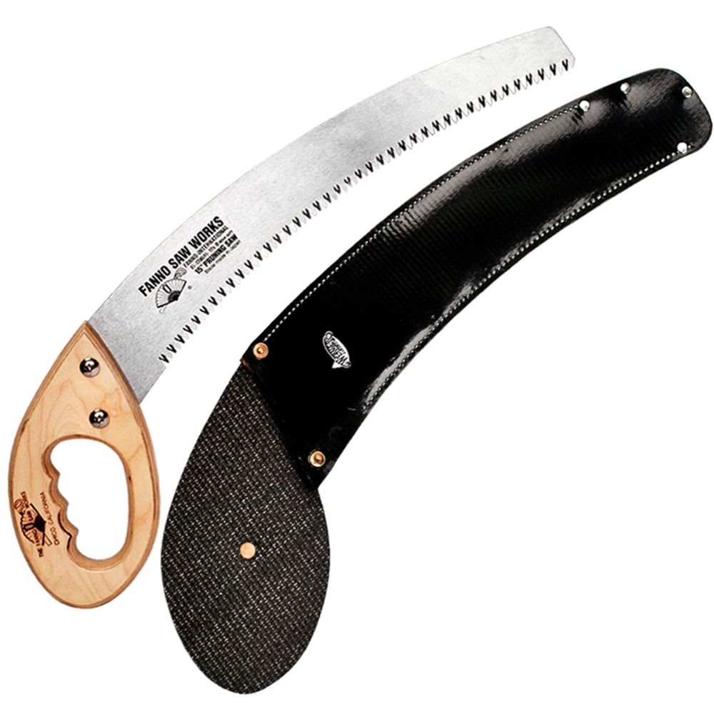 Fanno 15" (380mm) D-Handle Curved Pruning Saw FI-1700 with Scabbard - 21566