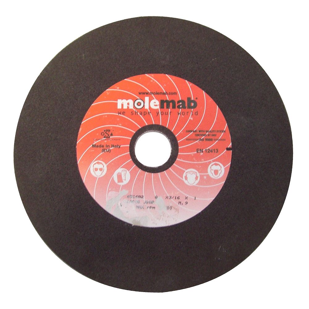 Molemab Aluminum Oxide Grinding Wheel (8" x 3/16") for Silvey Grinders ...