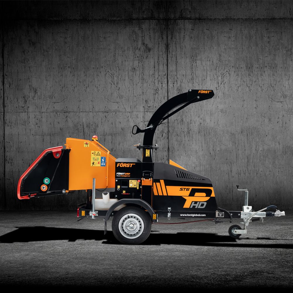 Forst ST6P HD Heavy Duty Wheeled Chipper with 40HP Vanguard Gas Engine ...